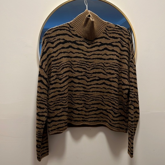 Lou & Grey | Sweaters | Lou Grey Tiger Turtleneck Sweater | Poshmark